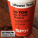 Power Team C102C, Single-Acting, Spring Return, Hydraulic Cylinder, Ram ...