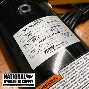 SPX Stone National Liftgate DB-1432 Hydraulic Power Unit w/ 3-Qt. Steel ...